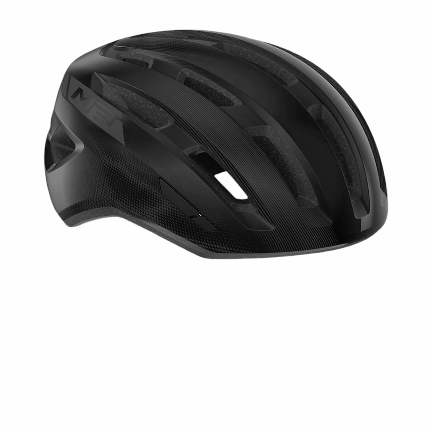 Велошлем MET Miles Black Glossy (см:58-61)