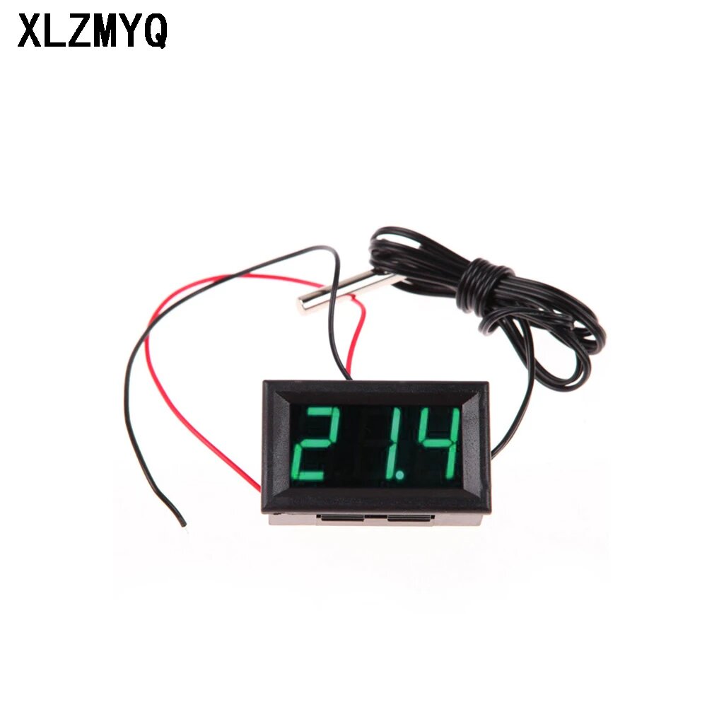 Цифровой температурный датчик DC 12В Green