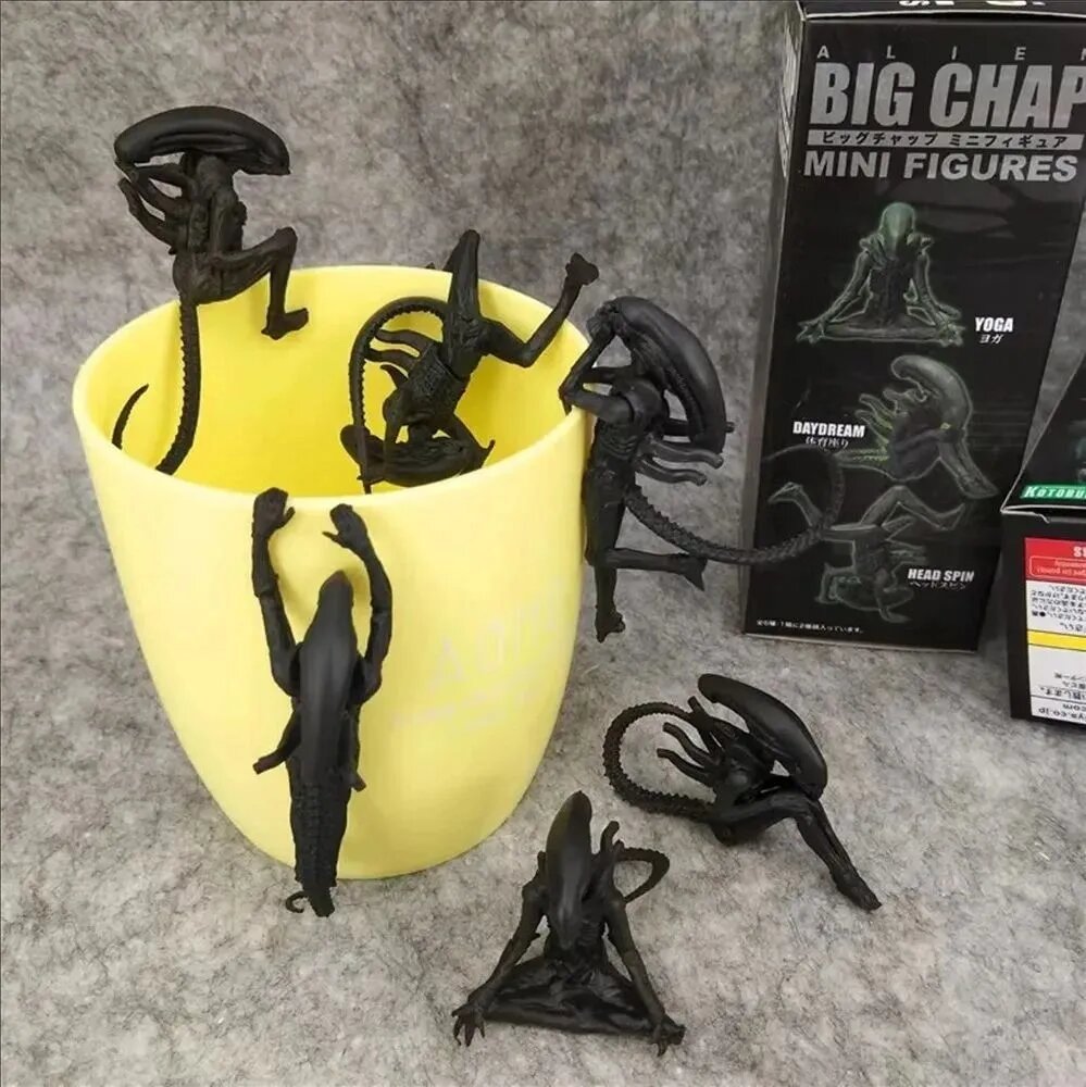 Фигурка Чужой / Alien 6шт (4-7см) для коллекционирования из ABS пластика