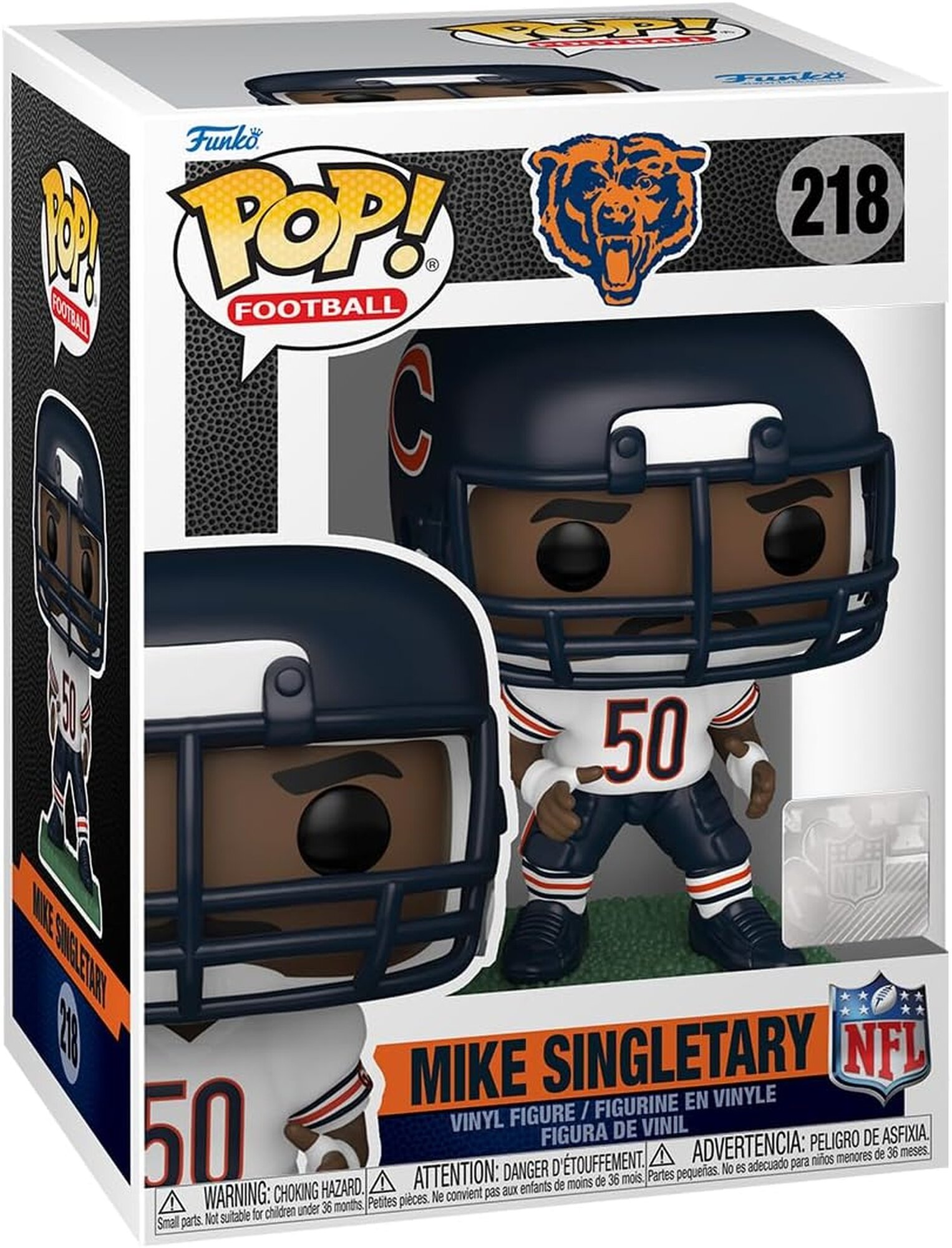 Фигурки Funko Pop FOOTBALL - Коллекционная фигурка футболиста Bears Майк Синглтери - Фанко 218