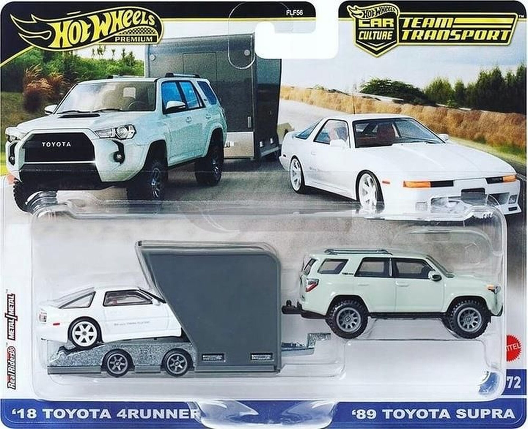 Игрушечный транспорт Hot Wheels Team Transport - Набор Toyota Supra и '18 Toyota 4Runner - Хот Вилс HRV37