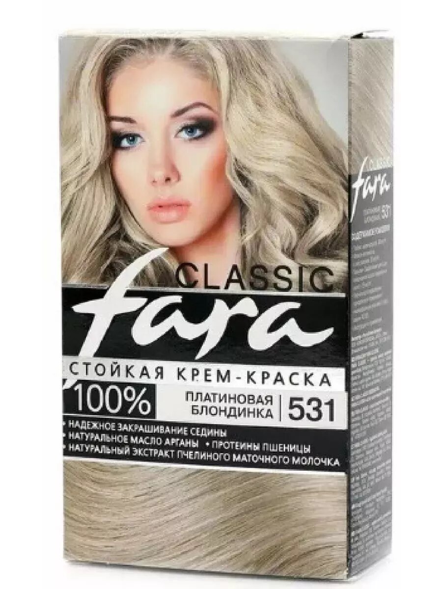 КЛ фара 531 краска для волос платиновый блонд 6шт в к-4шт.
