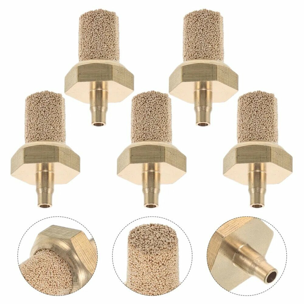 Универсальный медный фильтр-насадка для снегогенератора с пузырьковым камнем для дымовых эффектов, 5 шт