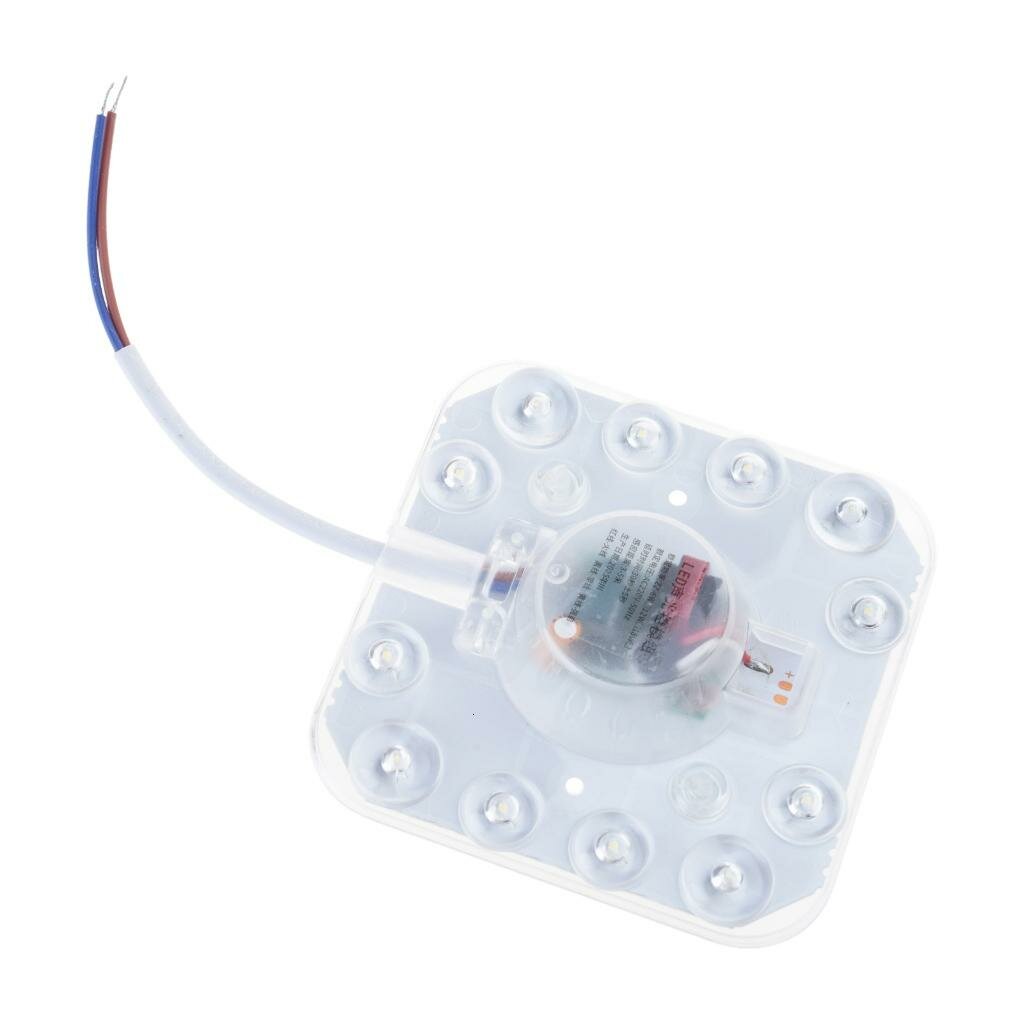 Светодиодная потолочная панель со звуковым, световым и датчиком движения, 12 Вт Акустооптический