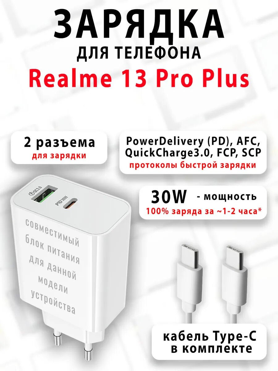 Зарядное устройство для телефона Realme 13 Pro Plus