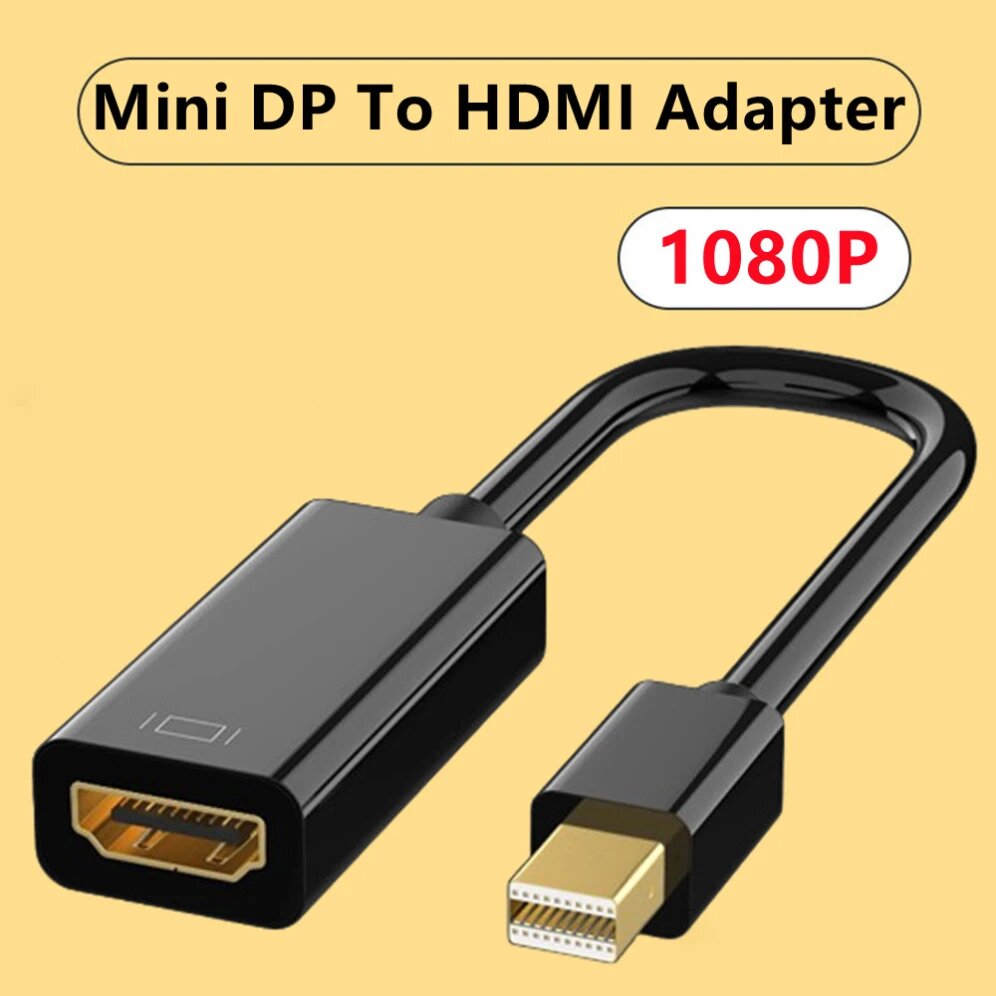 Переходник Mini DisplayPort на HDMI 4K для Apple MacBook 1080P Black