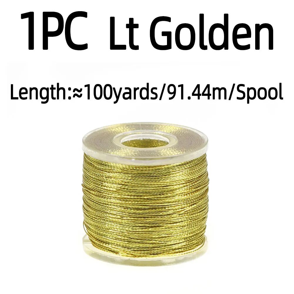 1PC Lt Golden, 100 ярдов/катушка, золотистая нить