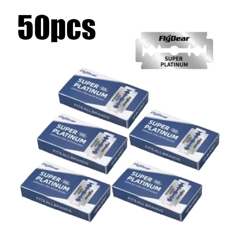 Двусторонние лезвия для бритья из нержавеющей стали 50pcs