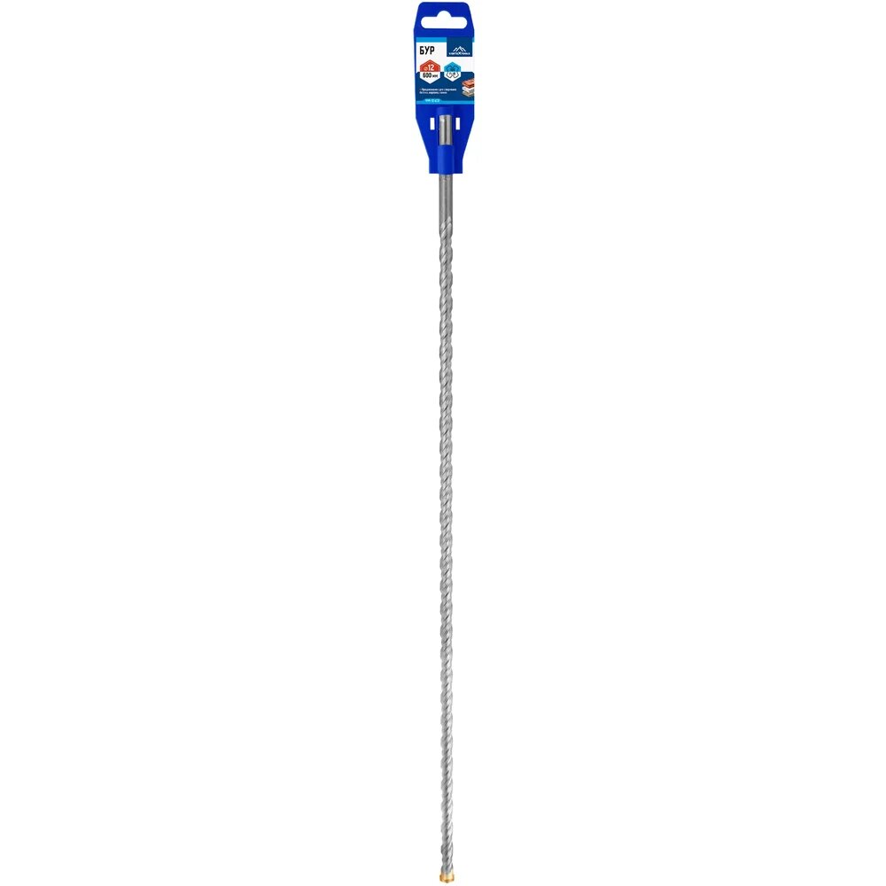 Бур SDS-plus VertexTools 999-12-600, для бетона и кирпича, 12x600мм