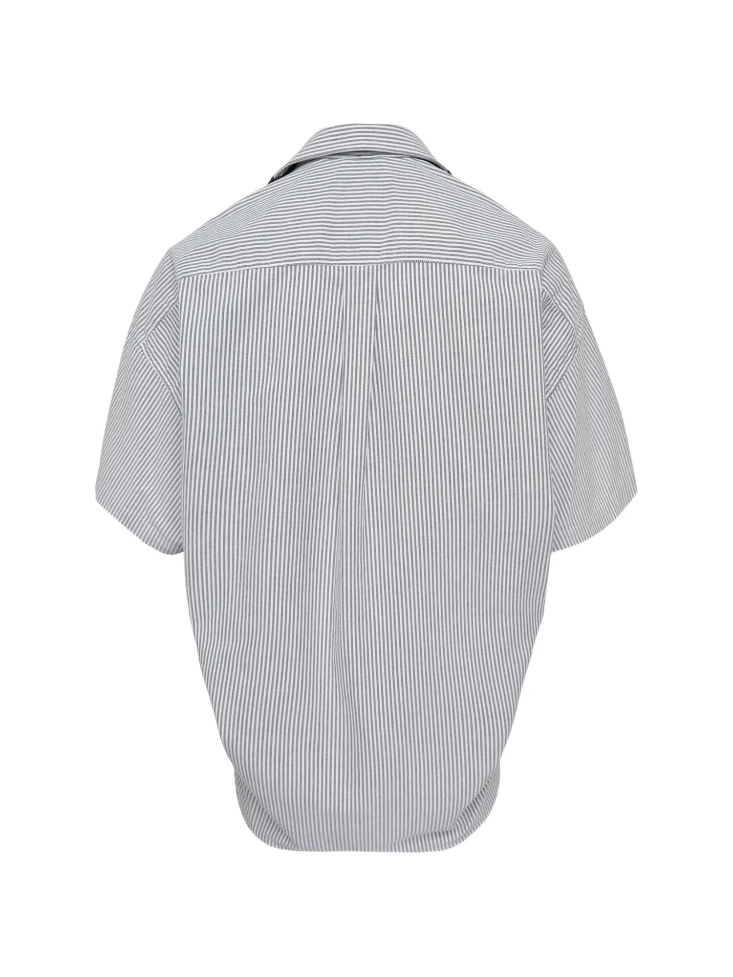 Рубашка MAISON MIHARA YASUHIRO Plaid striped shirt, размер 48, черный — фото 1