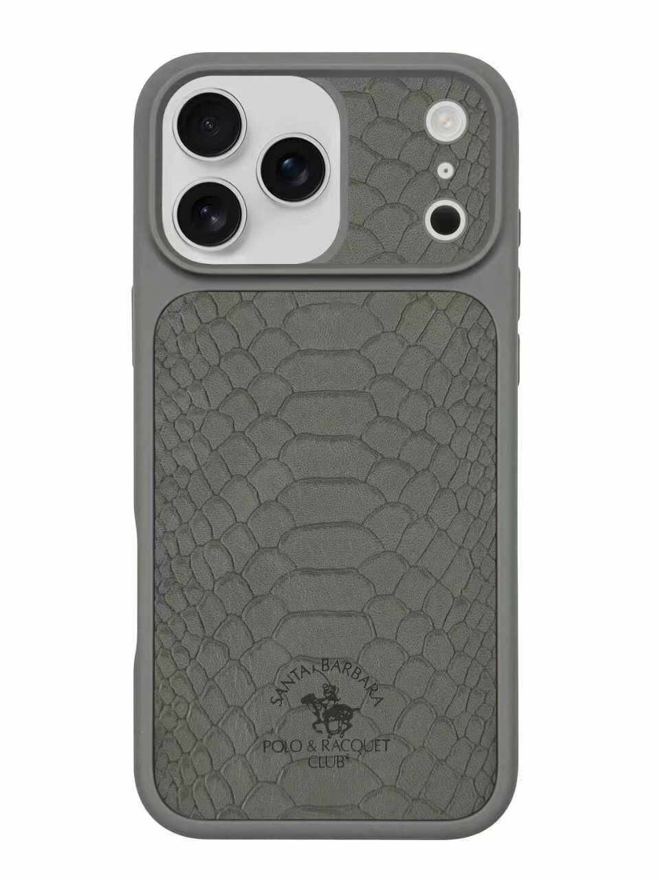 Чехол на iPhone 17 Pro Max с MagSafe, Santa Barbara Polo & Racquet Club, серый