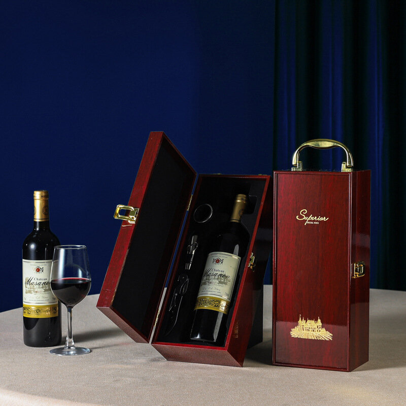 Подарочная коробка в наличии, новая модель подарочной коробки с двойной упаковкой, коробка для вина, пустая коробка, коробка премиум-класса.