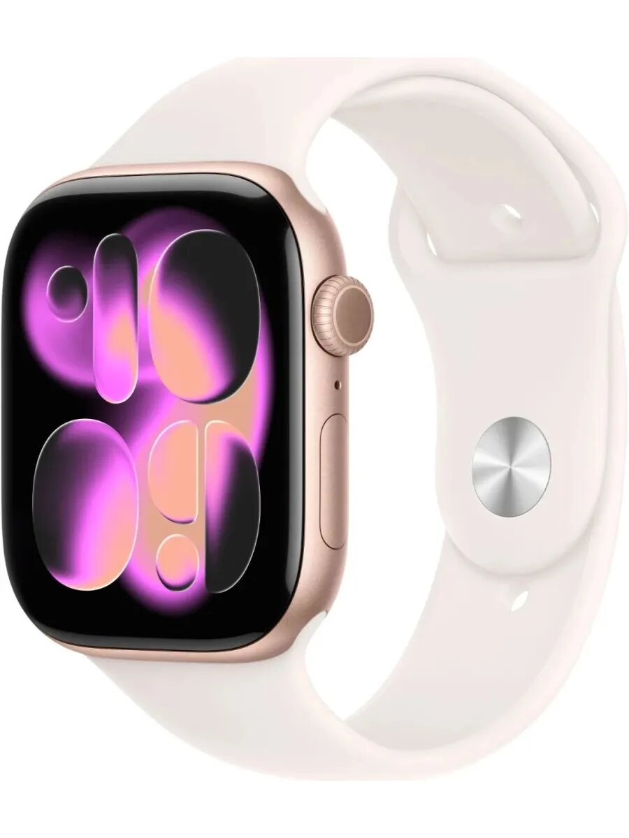 Смарт-часы Apple Watch Series 11 A3333 роз. зол/белый Sport Band