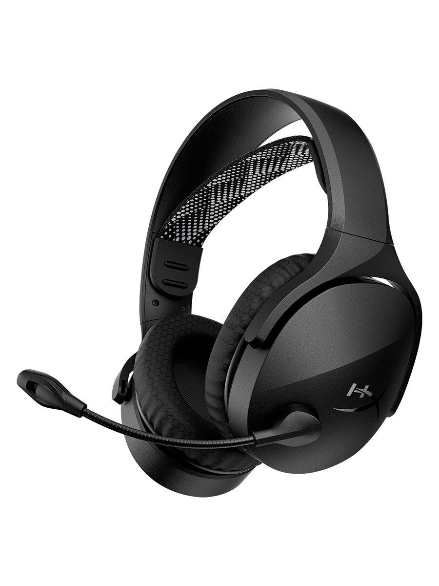Игровые наушники беспроводные полноразмерные HyperX Cloud JET Wireless с микрофоном для компьютера, DTS: X, 2.4Ghz/USB