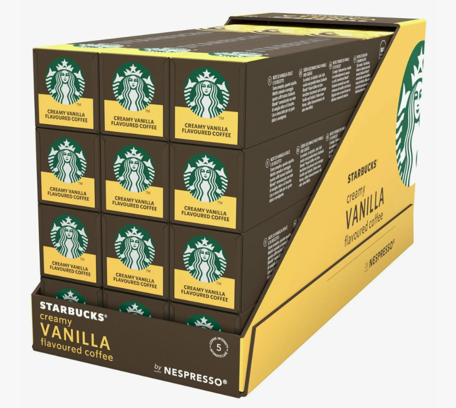 Кофе в капсулах Starbucks Creamy Vanilla, 10 капсул*12 упаковок