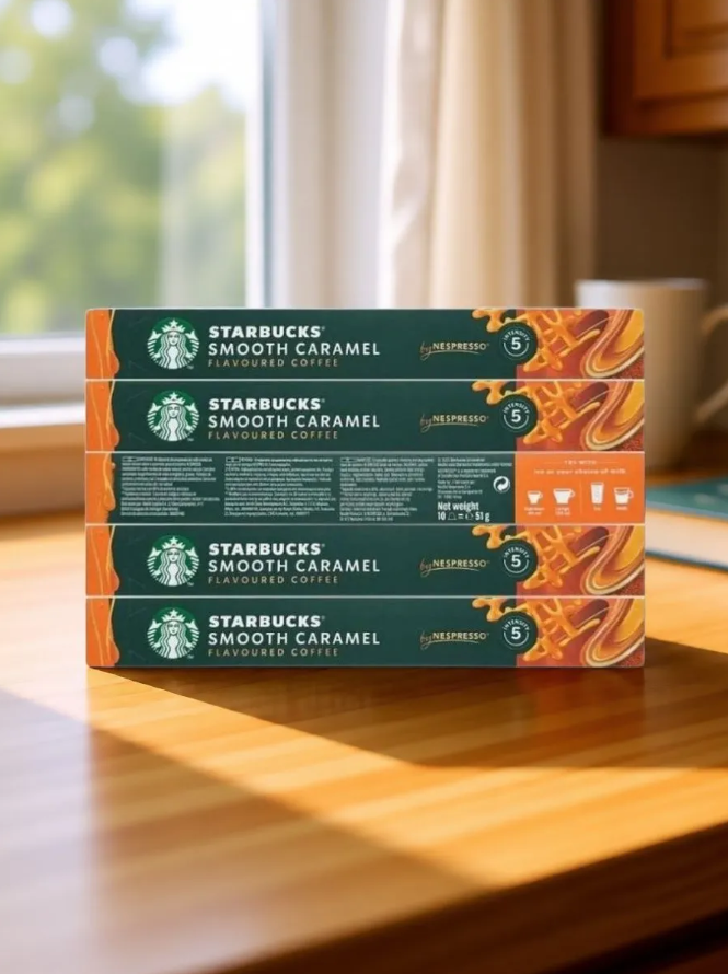 Кофе в капсулах Starbucks Smooth Caramel, 10 капсул* 5 упаковок