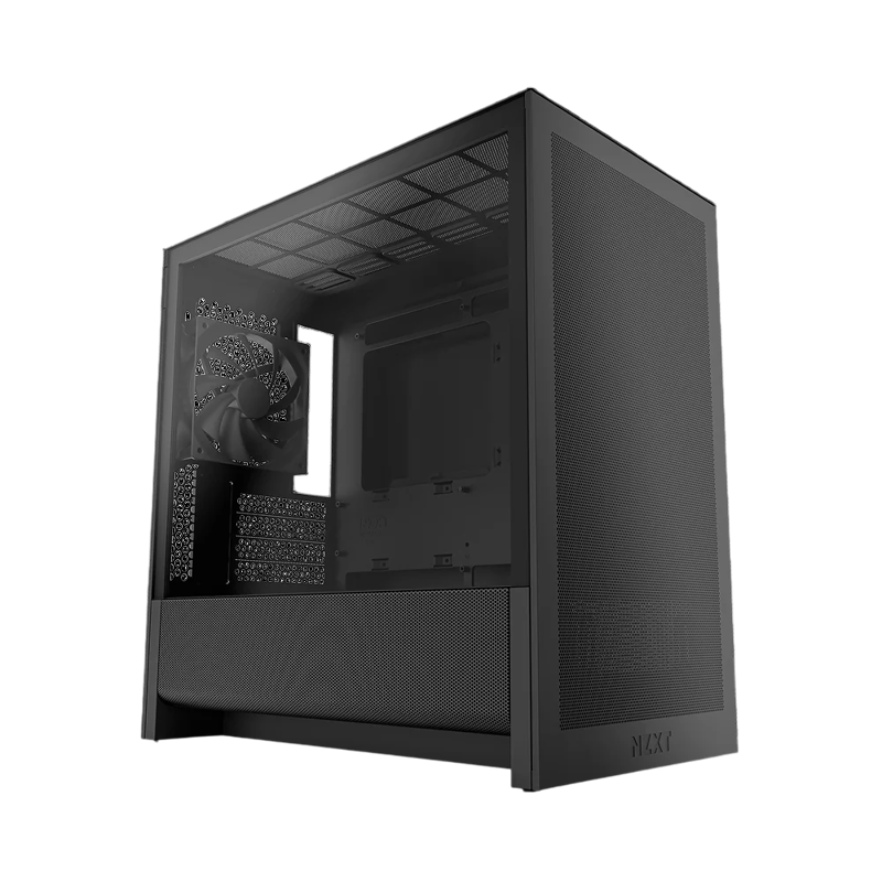 Корпус без блока Case NZXT H3 Flow (2025), Midi-Tower, TG, 1x120mm, 1xUSB-A 3.2 + 1xUSB-C 3.2, mATX, mITX Black