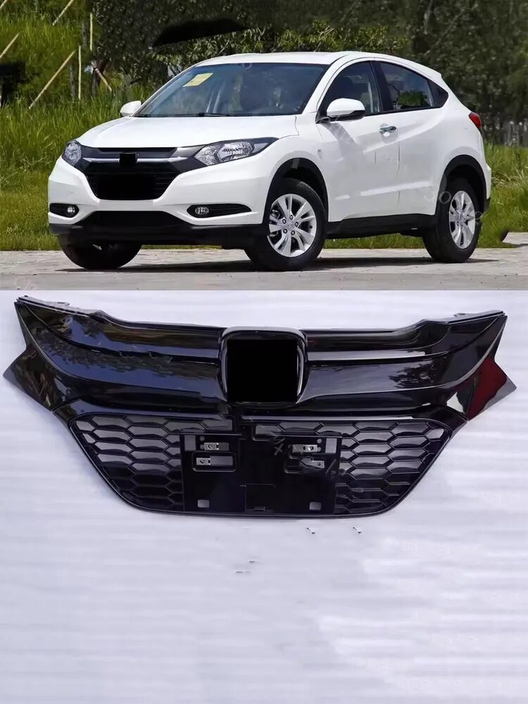 Передняя бамперная решетка для Honda HR-V / HRV 2015 - 2018, ABS