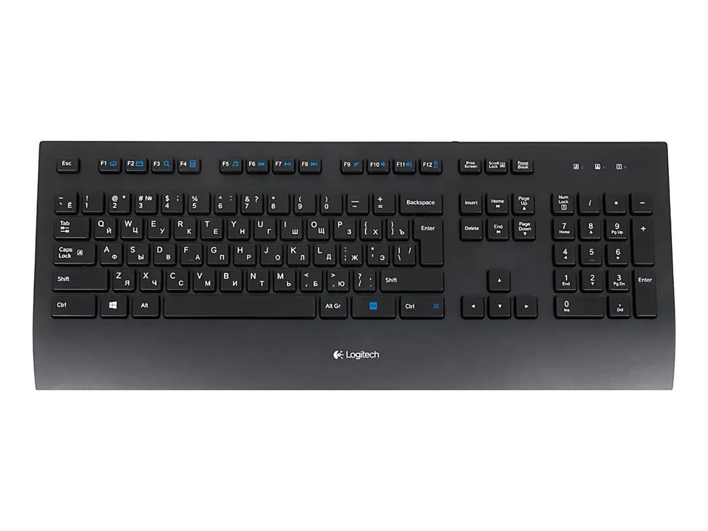 Клавиатура проводная Logitech K280e (920-005215) подсветка, Черный