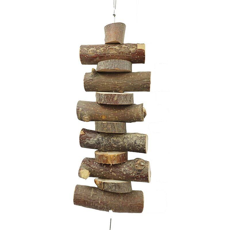 Однорядная палочка из яблоневого дерева для кроликов и хомяков - натуральный зубочистый игрушечный продукт с