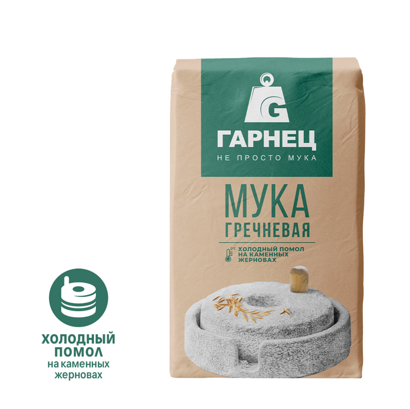 Гарнец мука гречневая, 500 г