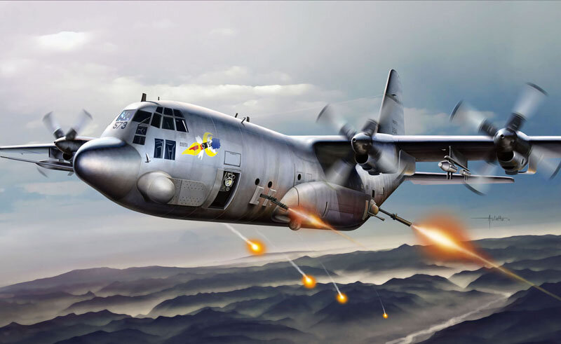Сборная модель "Самолет AC-130H SPECTRE" (1:72), артикул 1310