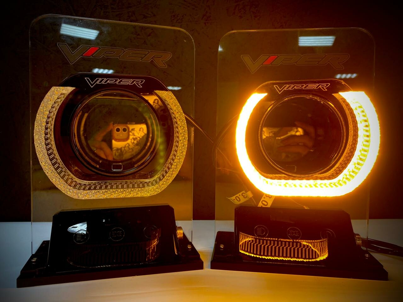 Маски с Ангельскими глазками , 3 дюйма BMW ДХО - 12-24V С поворотником Подсветка F30 стиль - Глазки для БМВ M