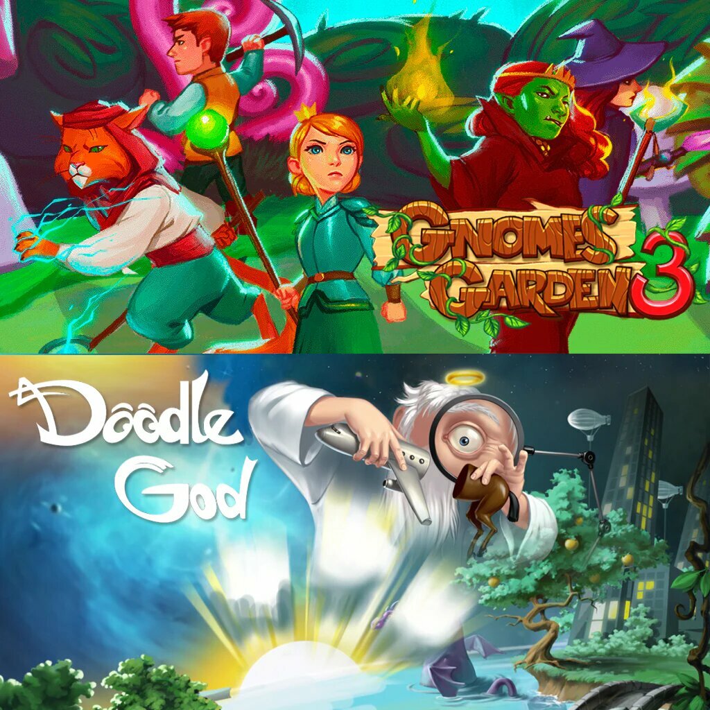Gnomes Garden 3 The thief of castles Doodle God для Sony PlayStation | PS4 и PS5 на русском языке | Игра навсегда | Быстрая доставка (Турция)