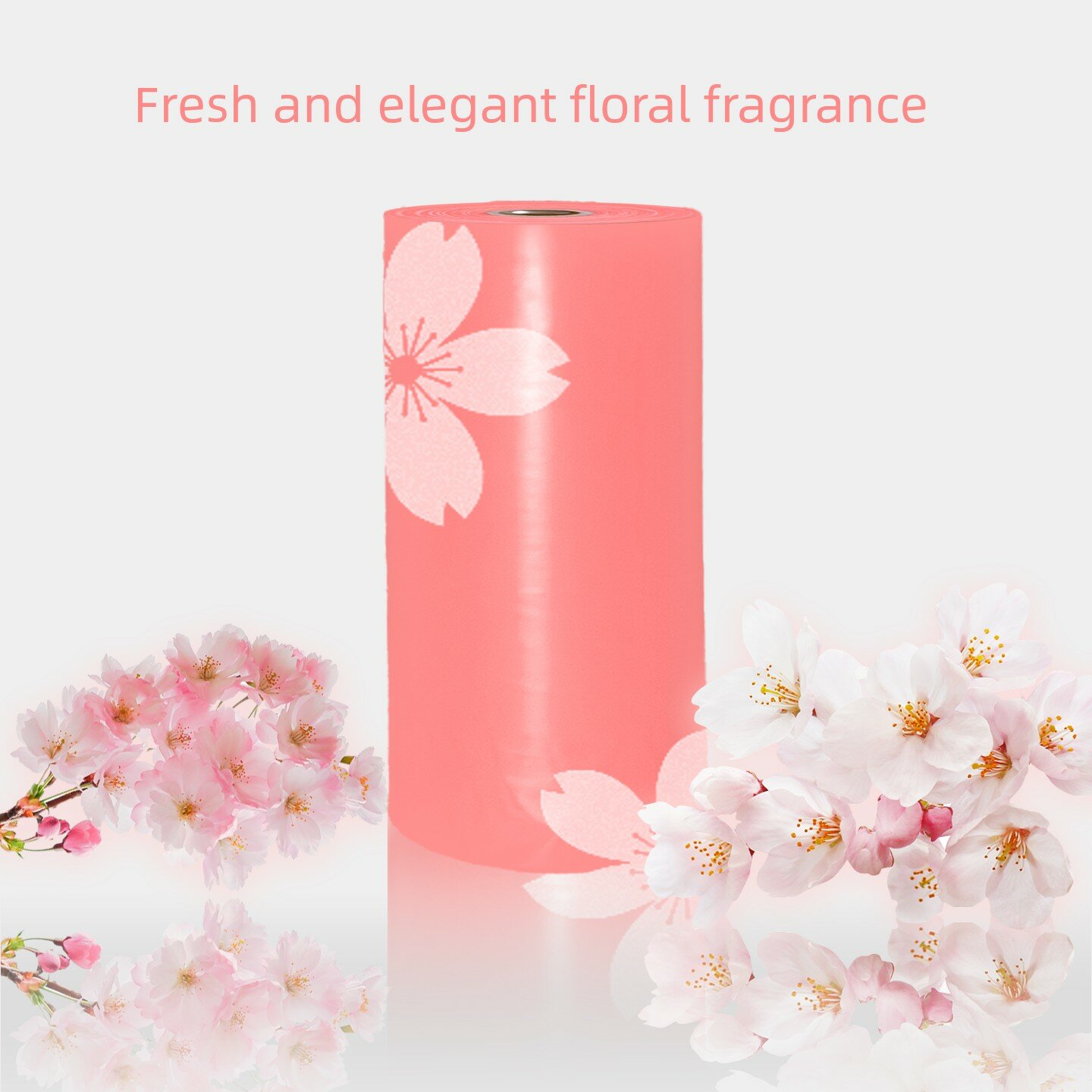 12 рулонов розовых биоразлагаемых прочных пакетов для собачьего туалета, 180 одноразовых