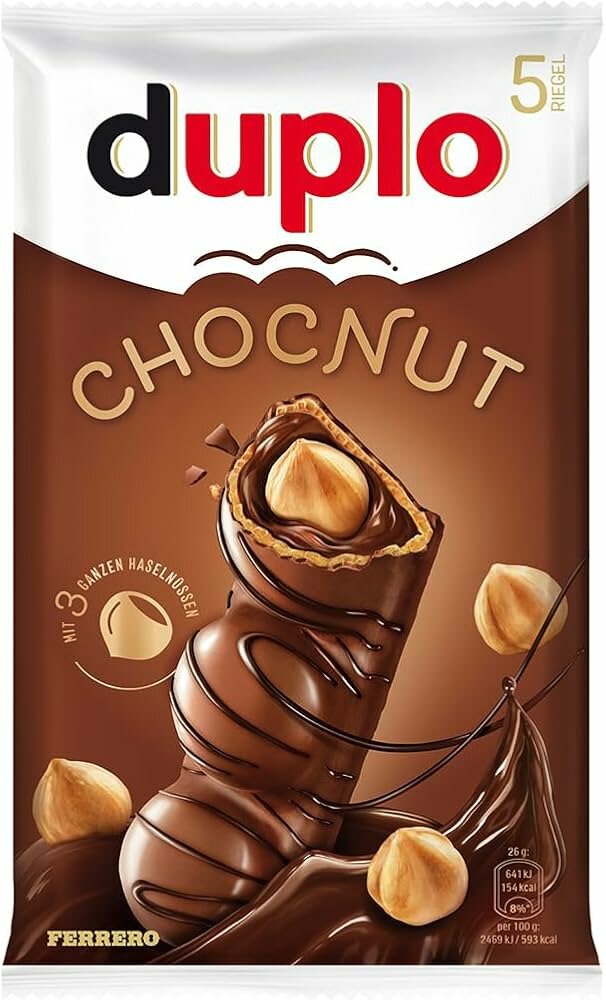 Шоколадный батончик Ferrero Duplo Chocnut/Ферреро Дупло 130 гр.
