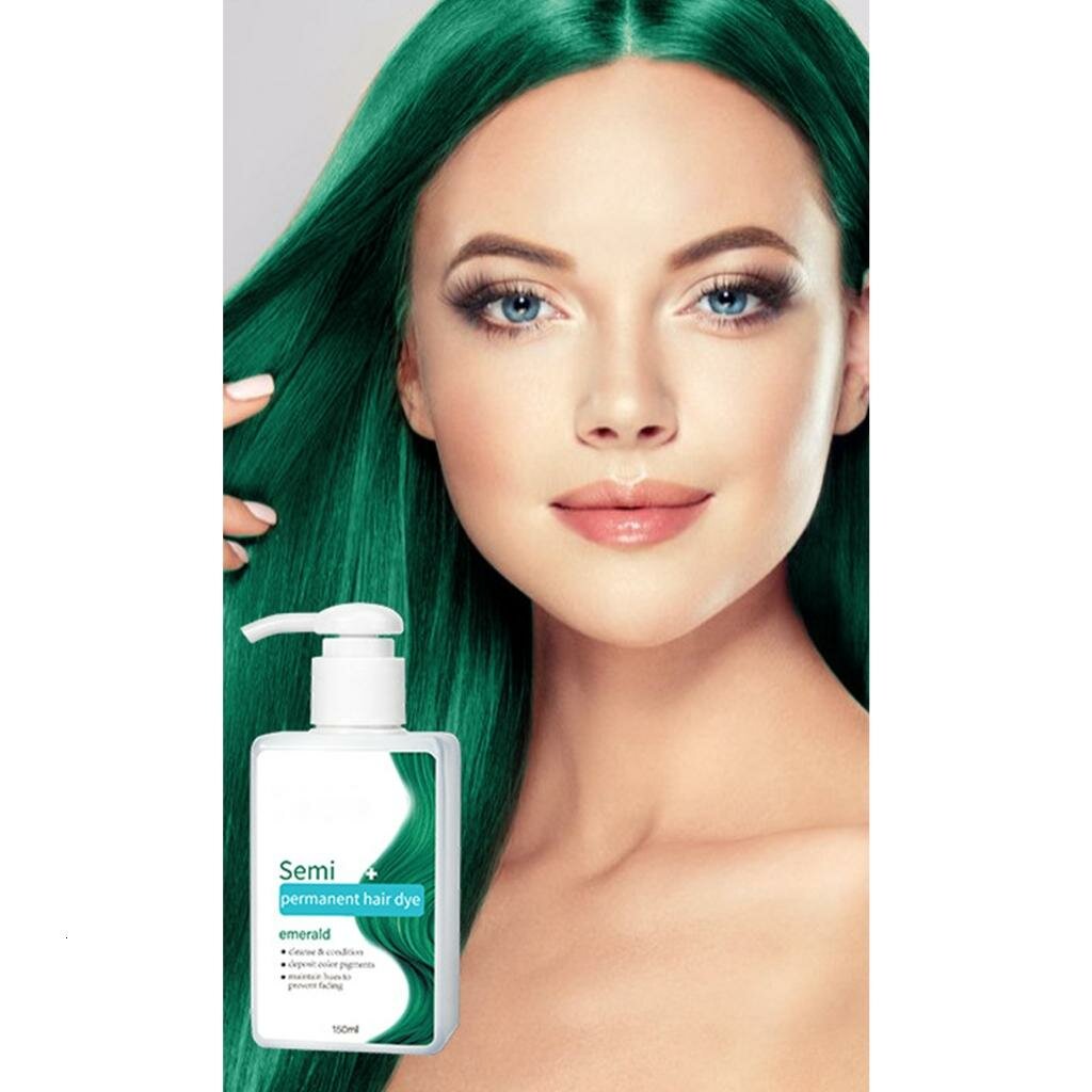 Постоянный красящий шампунь для волос, Зеленый