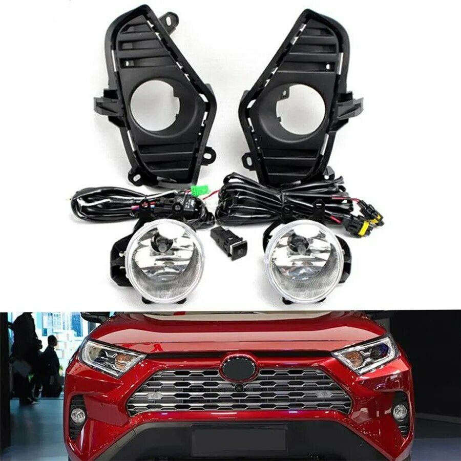Противотуманные фары 19W H16 для Toyota RAV4 2018-2020 (2шт)