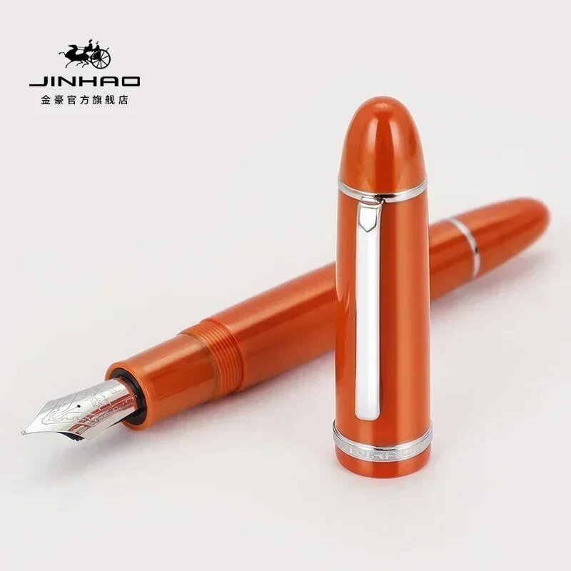 Перьевая ручка Jinhao X159 Silver-Orange, EF (0.38mm)