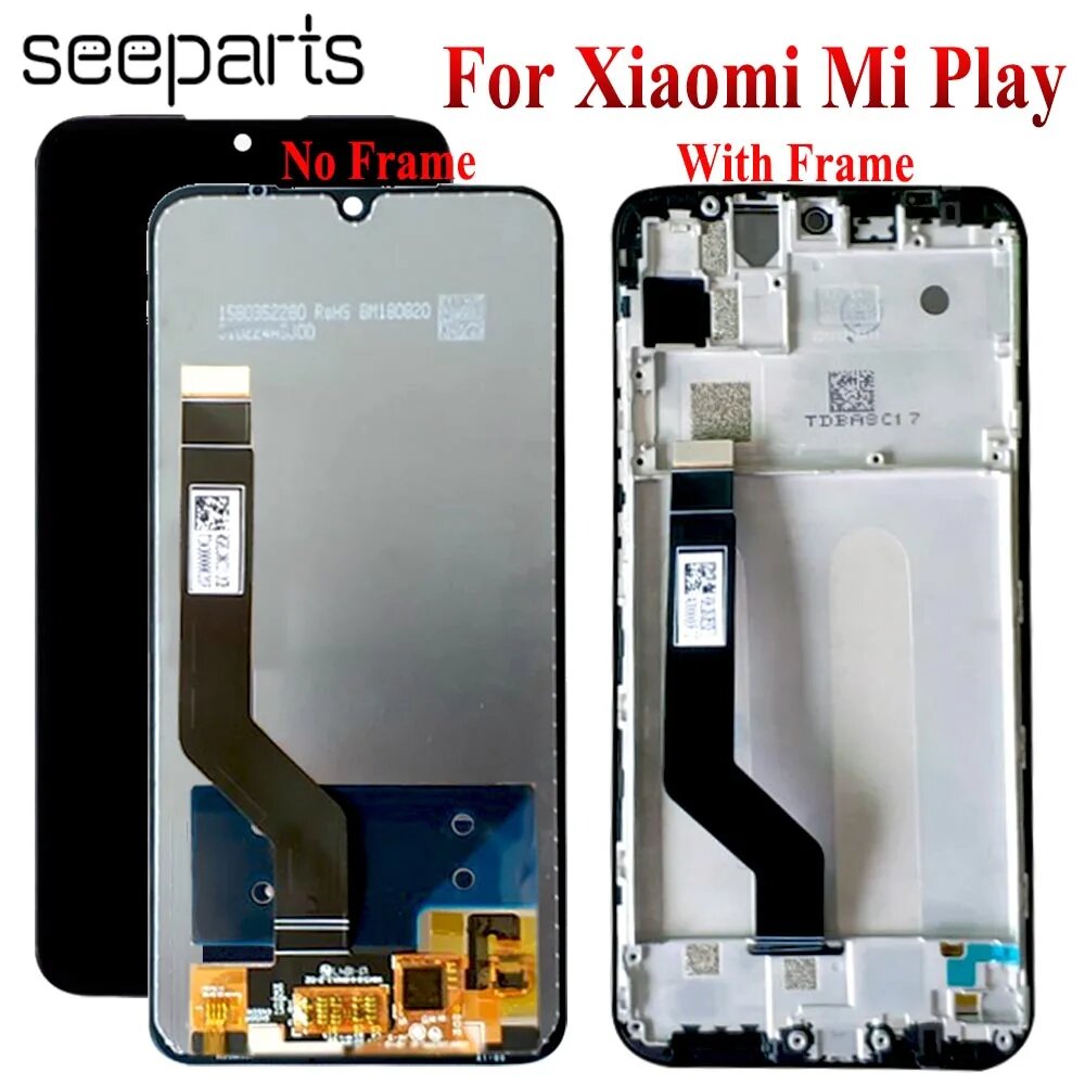 ЖК-дисплей для Xiaomi Mi Play, черный