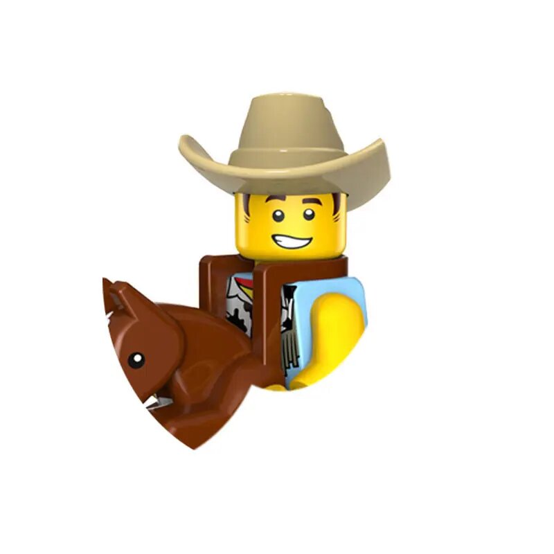 Movie anime bricks Duke Unicorn Deer Kangaroo Cat Elephant Panda Mini Action toy Figures Assembly Toys kids birthday gifts