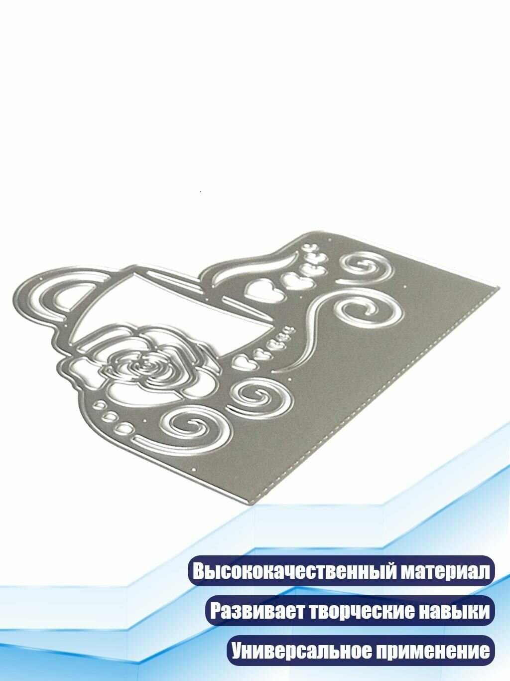 Металлические трафареты Рождество для кофейных чашек