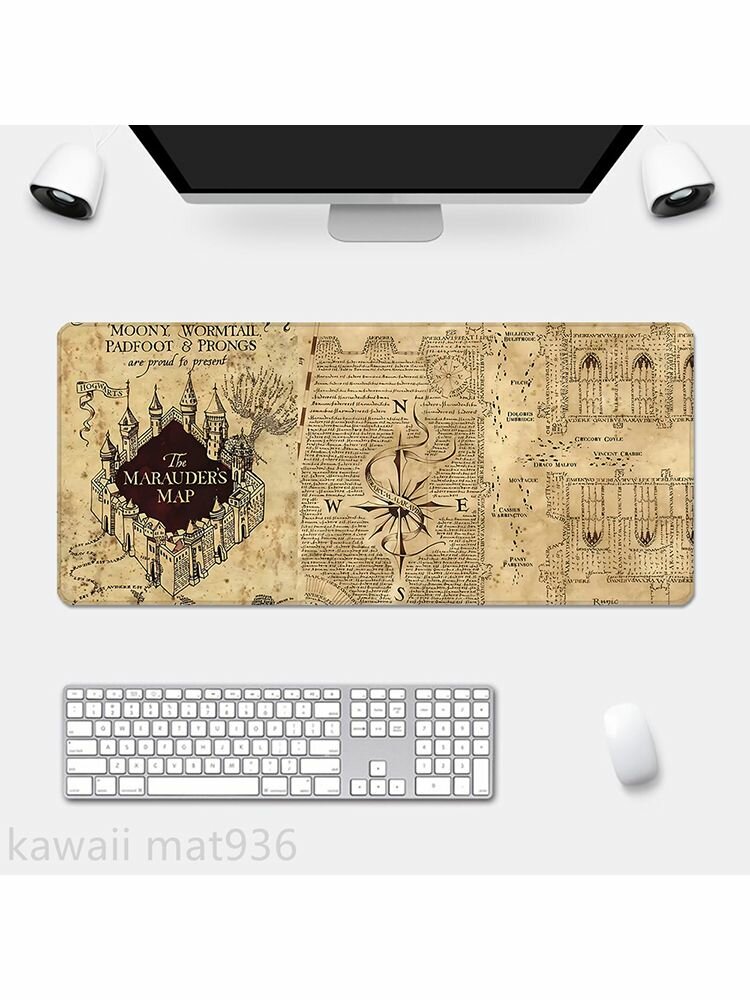 Игровой коврик "Harry Potter" для мыши и клавиатуры, 40 x 90 см