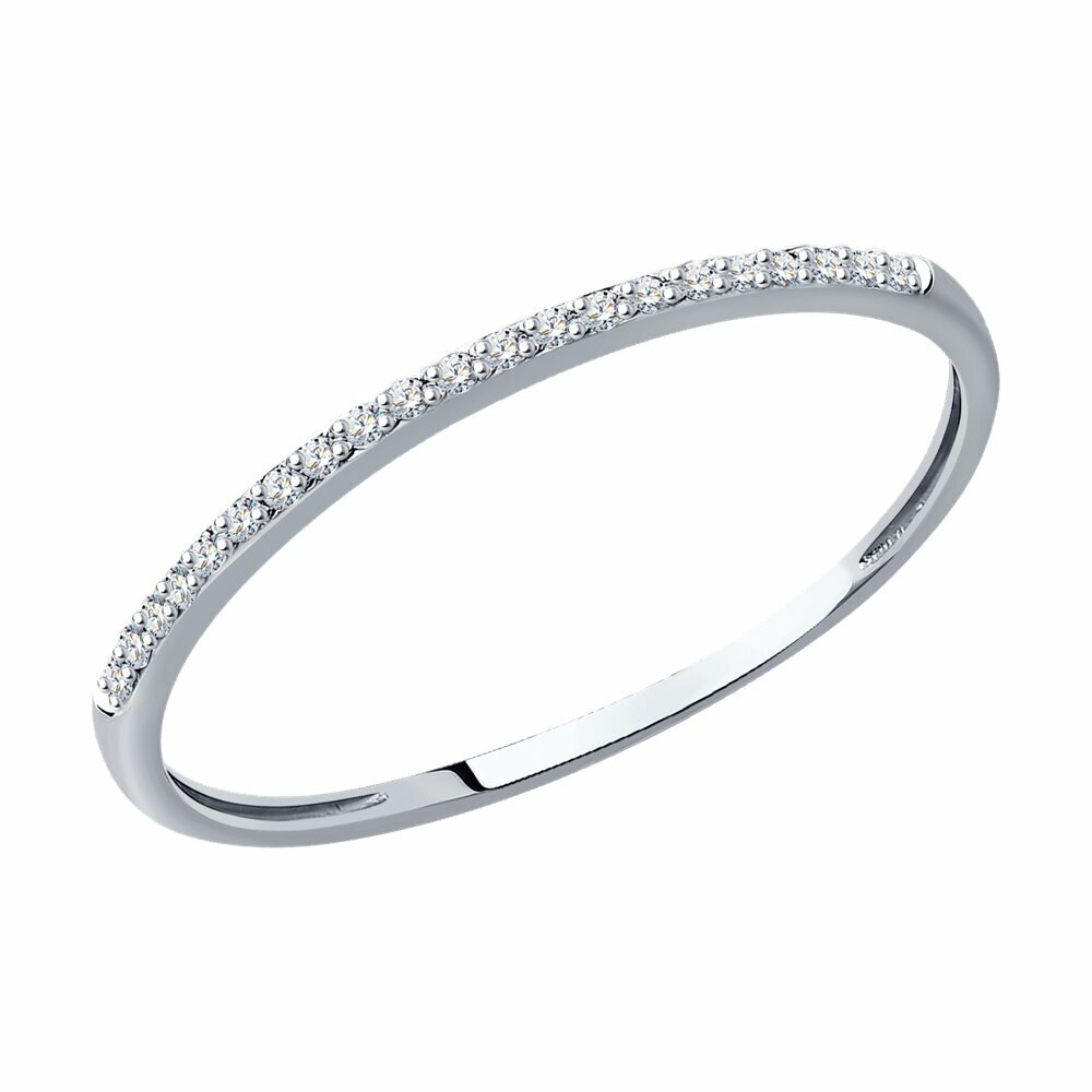 Кольцо, белое золото, 585 проба, бриллиант