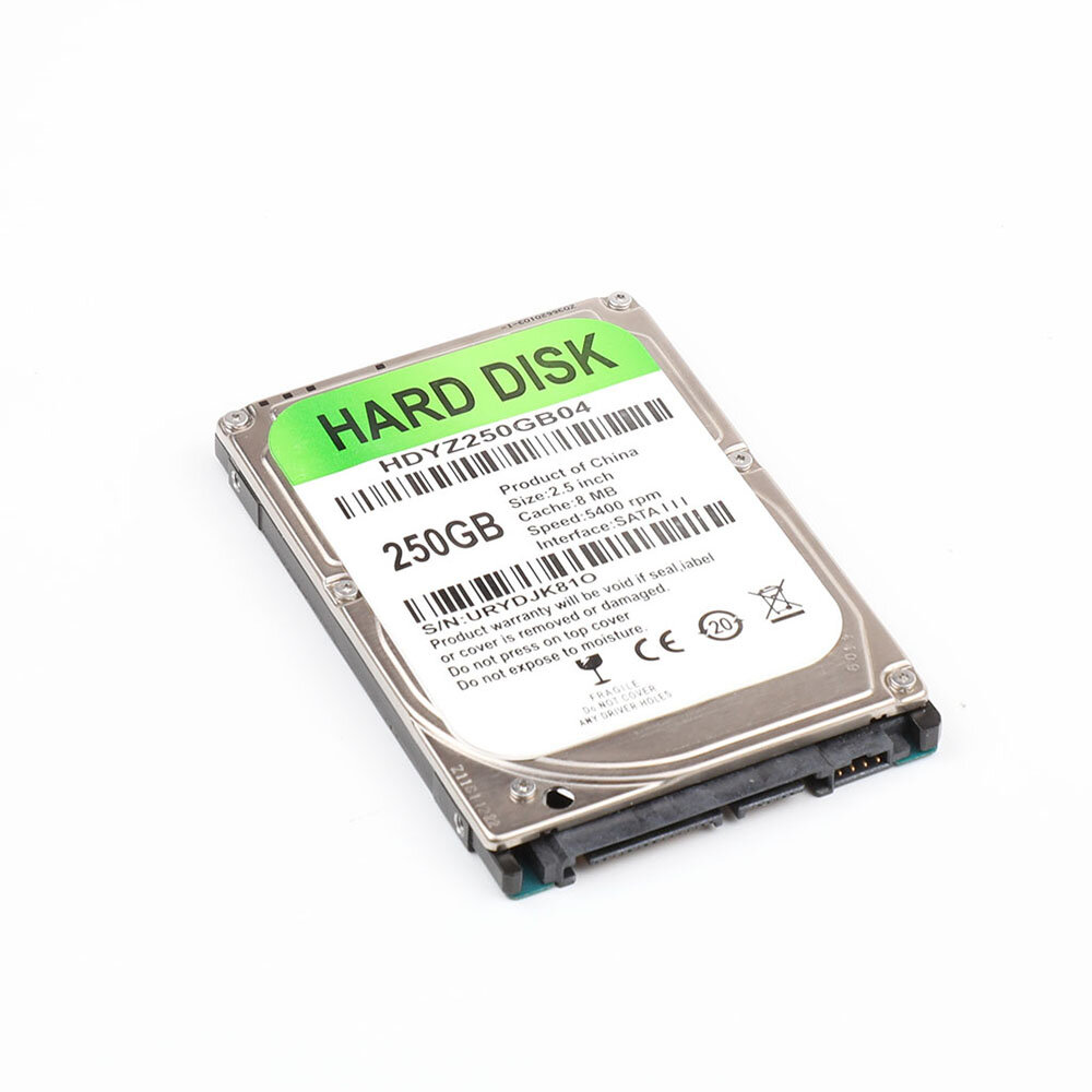 Жесткий диск механический 2.5 дюйма интерфейс SATA III для ноутбука HDD 250GB кэш 8MB скорость вращения 5400rpm