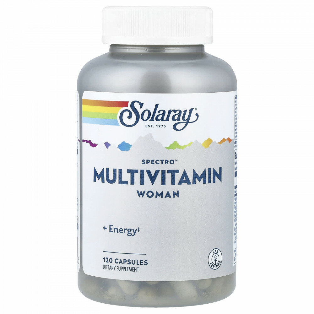 Solaray, Spectro™, мультивитамины, для женщин, 120 капсул
