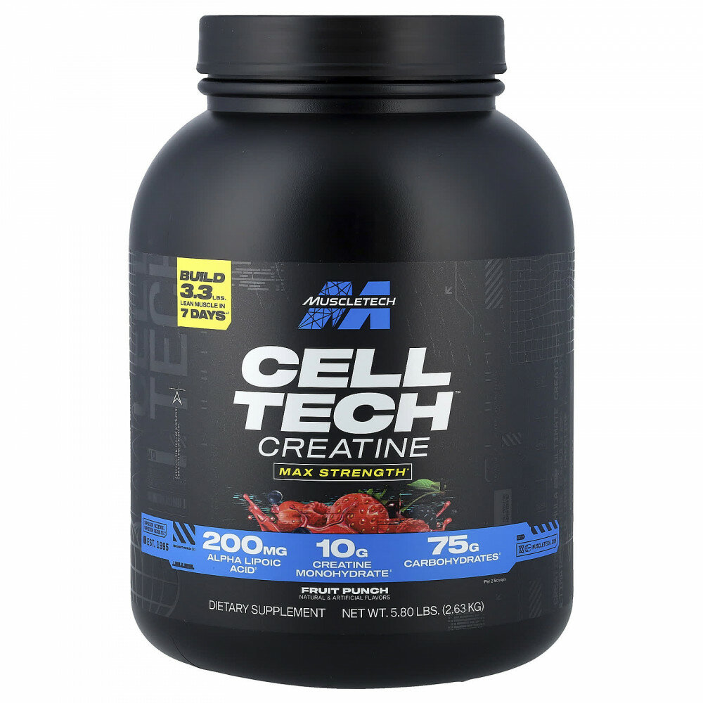 MuscleTech, Cell-Tech™, креатин, фруктовый пунш, 2,63 кг (5,8 фунта)
