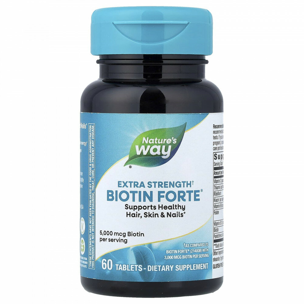 Nature's Way, Biotin Forte®, 60 таблеток