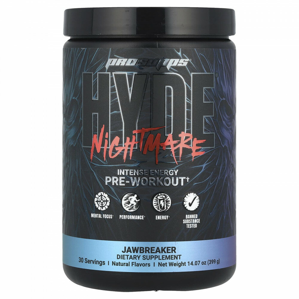ProSupps, HYDE® Nightmare, интенсивная энергия перед тренировкой, сокрушительное средство, 399 г (14,07 унции)