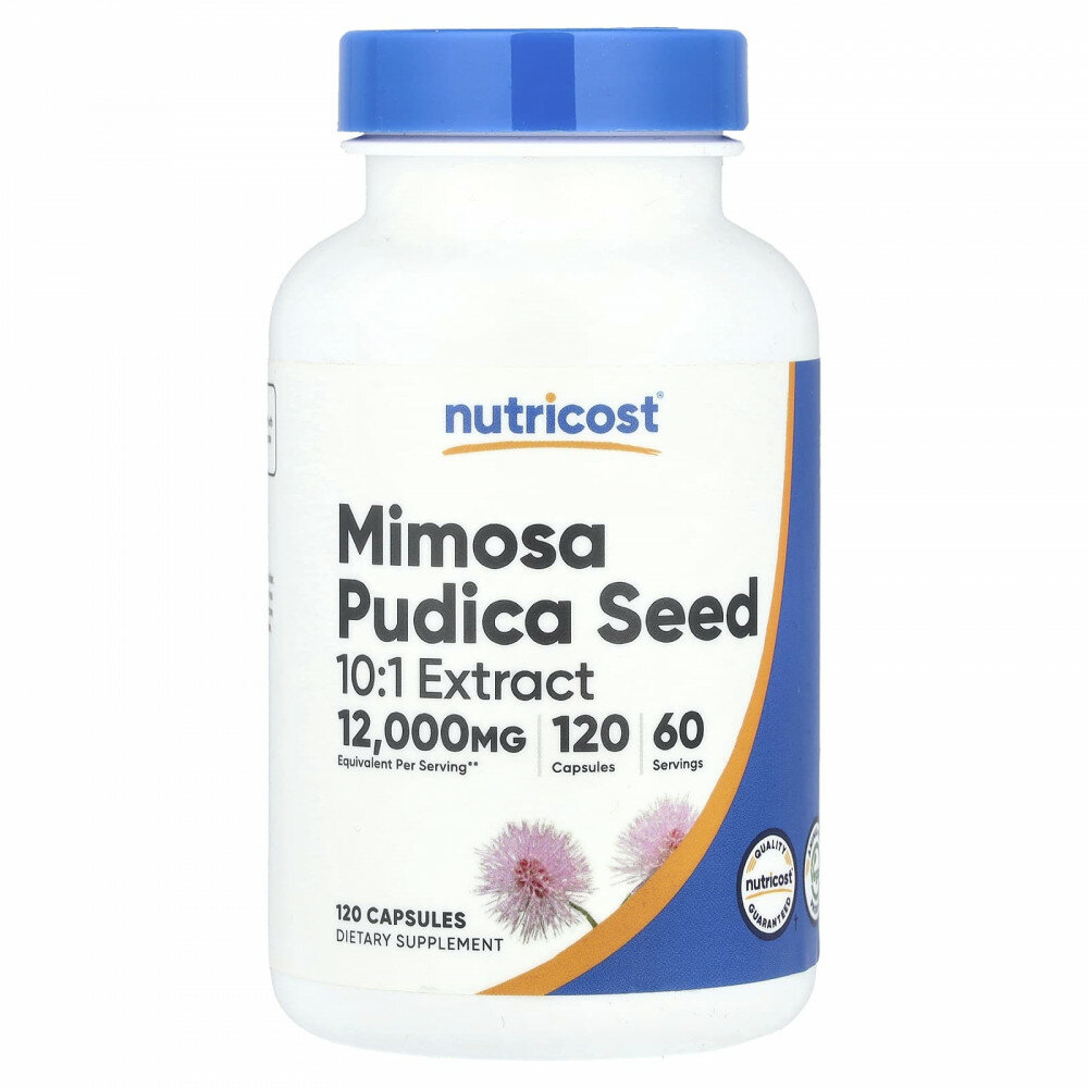 Nutricost, Mimosa pudica Seed, 120 капсул (6000 мг в 1 капсуле)