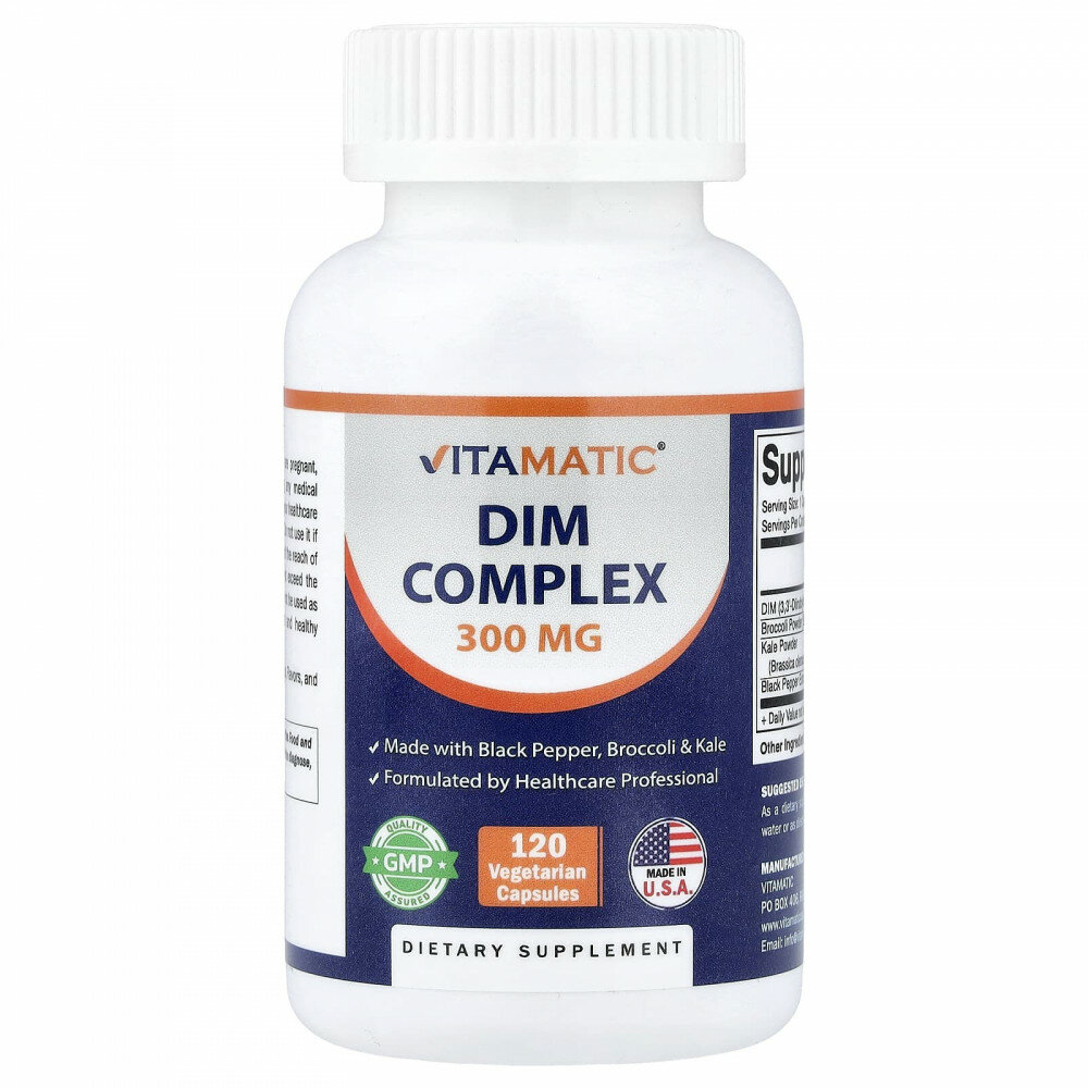 Vitamatic, Dim Complex, 120 вегетарианских капсул