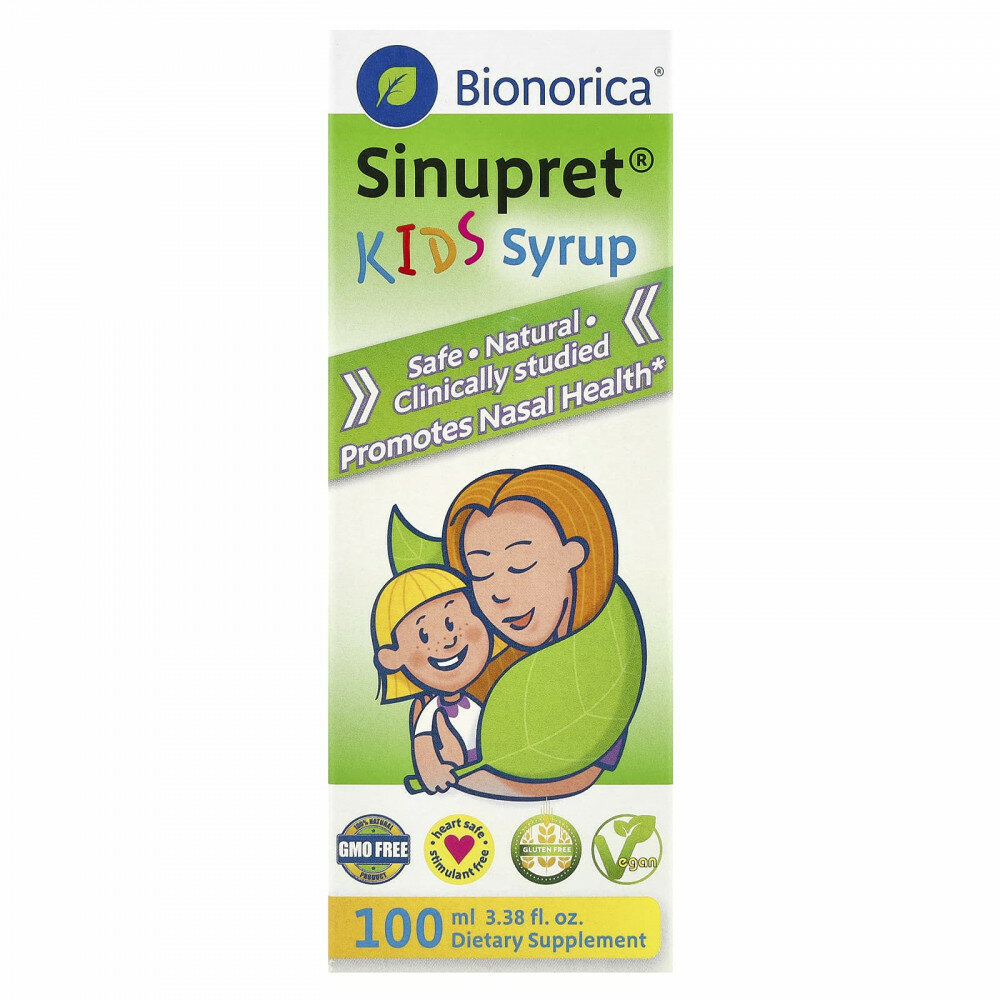 Bionorica, Sinupret®, сироп для детей, 100 мл (3,38 жидк. унции)