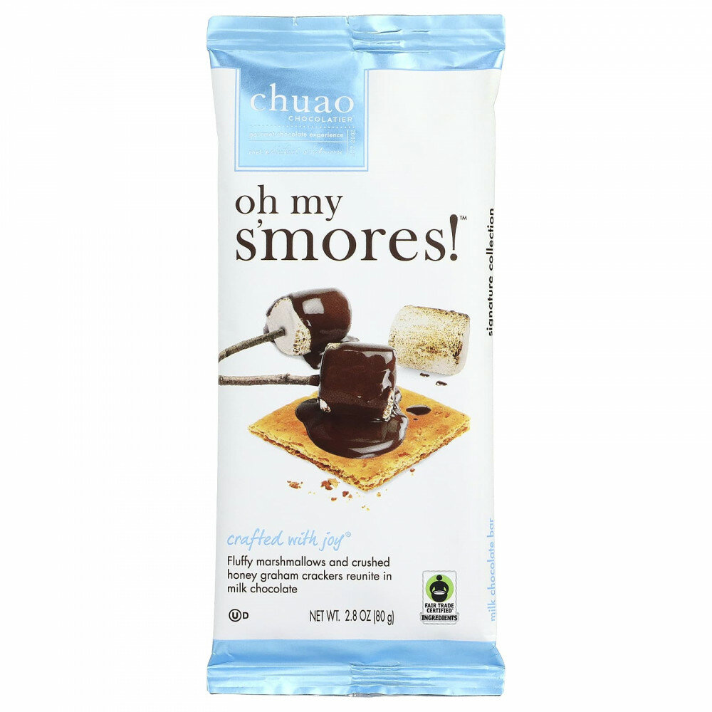 Chuao Chocolatier, молочный шоколад, Oh My S'mores!™, 80 г (2,8 унции)