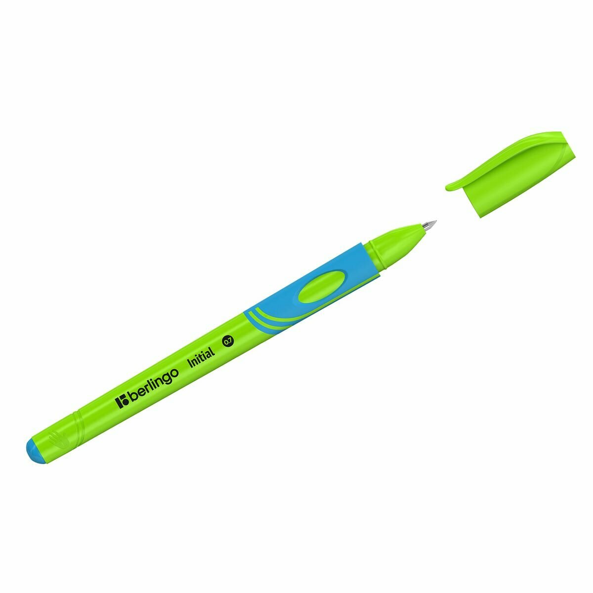 3шт. Ручка шариковая BERLINGO "Initial" 0,7мм, для левшей, светло-синяя (CBp_70700_L)