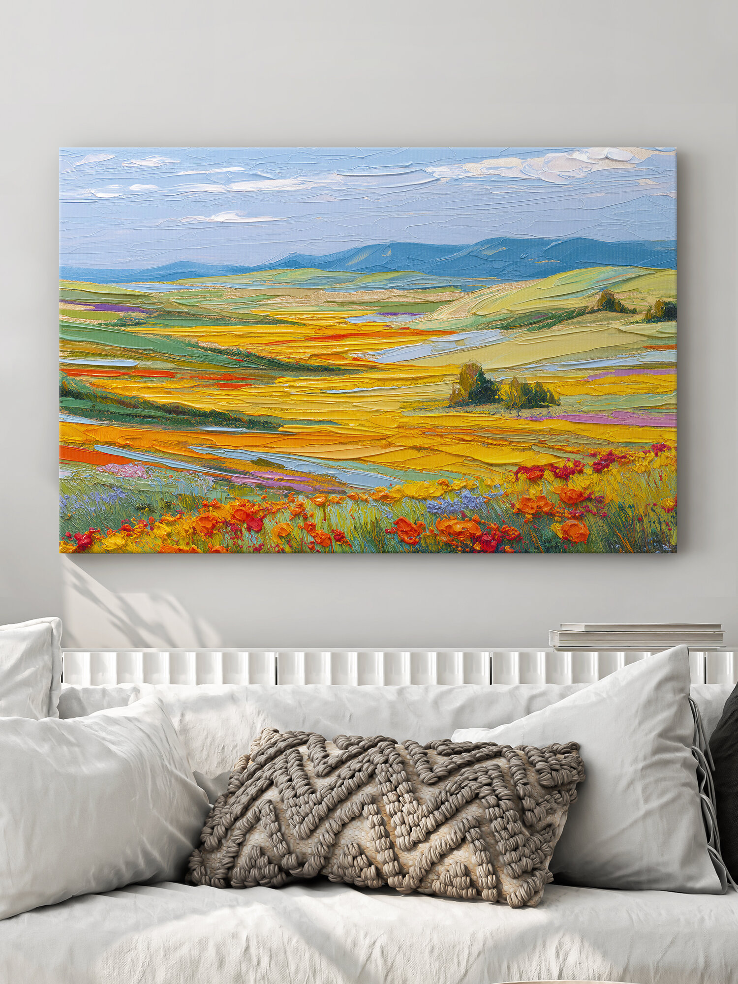 Большая картина Postermarket "Пейзаж" на холсте с подрамником 60х90 см