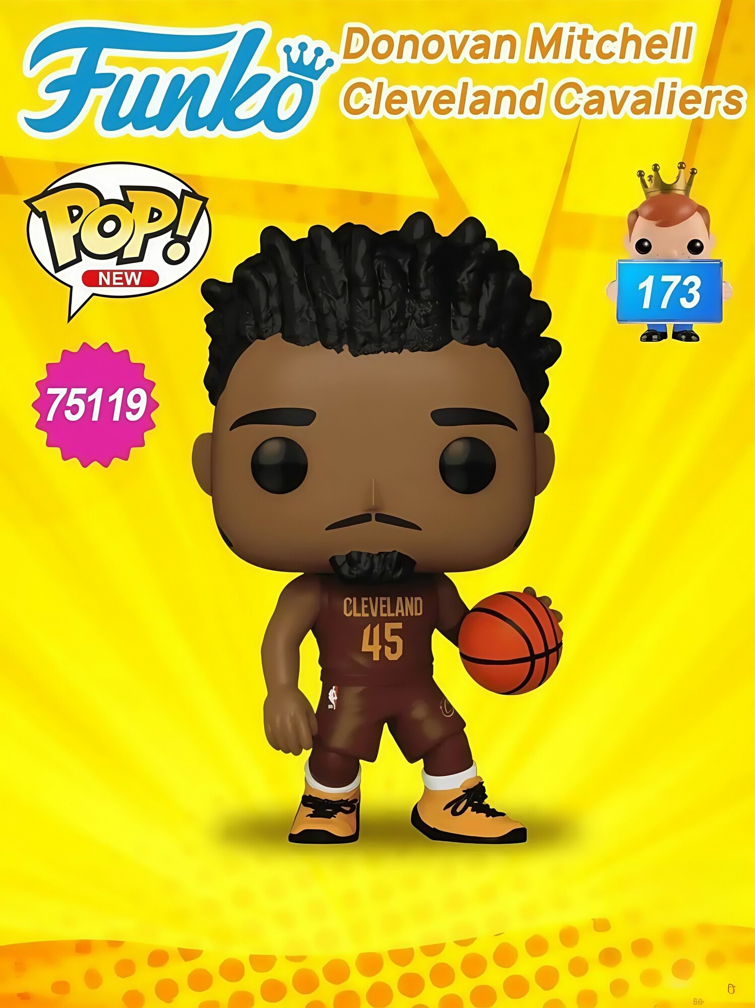Фигурка Funko POP! NBA Кавальерс Донован Митчел, высота 16 см